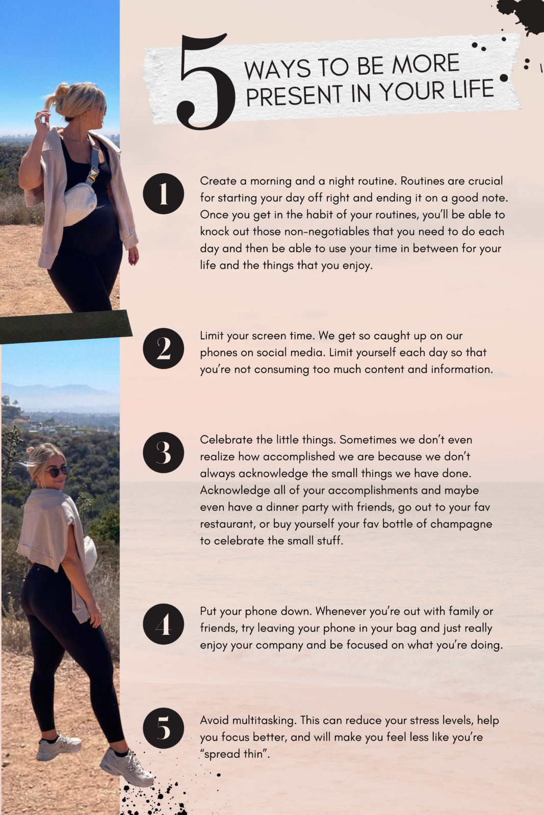 5 ways to be more present in your life - kelclight | Content creator